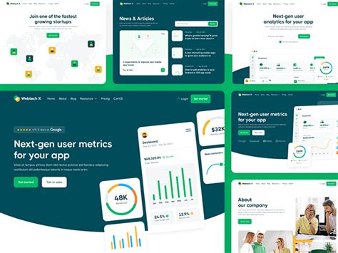 Webtech X SaaS Webflow Template Behance