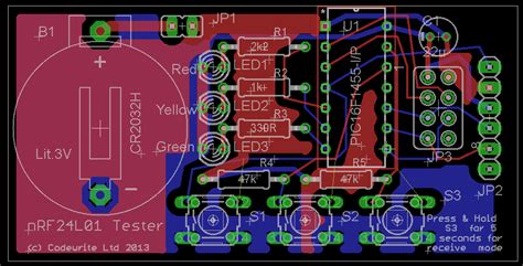 nrf24l01 test board pcb codewrite uk