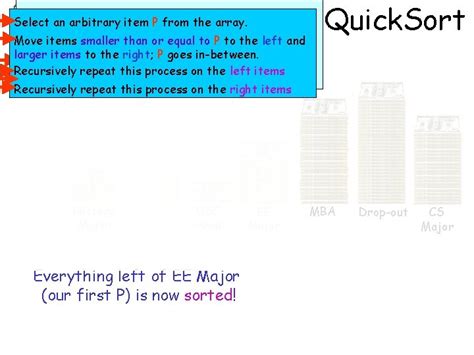 1 Lecture 11 Sorting Algorithms Part Ii Quicksort