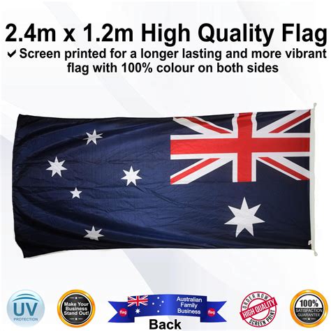 Australian Blue And White Shiny Single Sided 24m X 12m Large