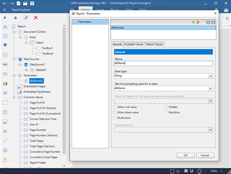 Use Dynamic Connection String In Data Source Activereports 18 Net Edition