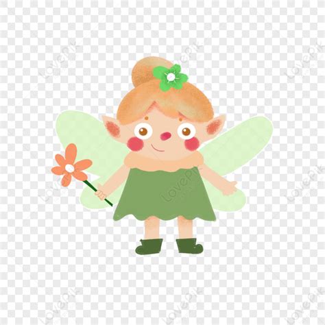 요정 클립 일러스트 아트 딥 포레스트 그린 엘프여자일주 Png 일러스트 무료 다운로드 Lovepik