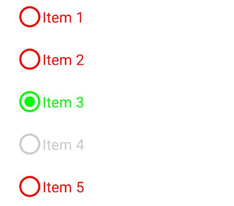Jetpack Compose Radiobutton