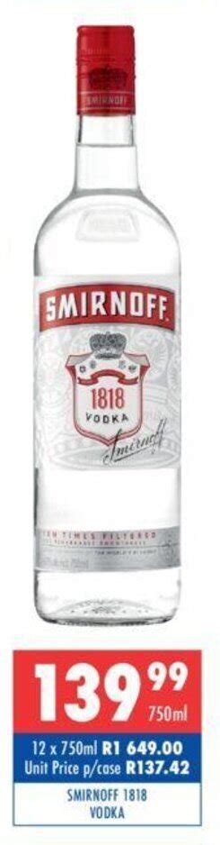 Smirnoff 1818 Vodka Offer At Ultra Liquors