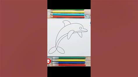 تعلم كيفية رسم دولفين رسم How To Draw A Dolphin Drawing Youtube