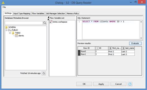 Accessing Tables In Msaccess With Table Selector Node Knime Analytics Platform Knime