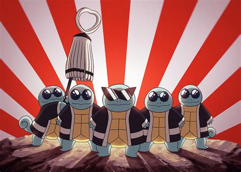 Squirtle Squad Pokemon Digital Art By Lisa Li Fine Art America