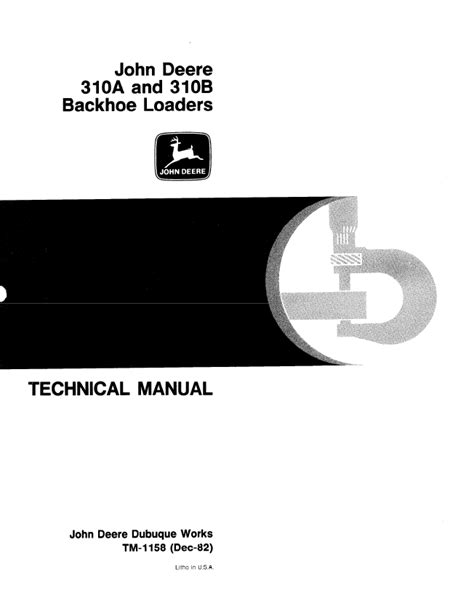 John Deere 310a 310b Backhoe Loaders Tm1158 Pdf Manual