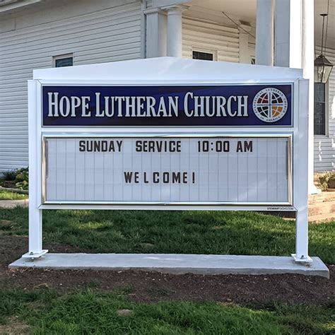 Church Sign For Hope Lutheran Church Rolla Mo