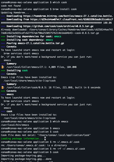 Doesnt Work For Emacs Installed Through `brew Cask Install Emacs` · Issue 446 · Caskcask · Github