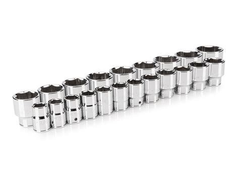 3 4 Inch Drive 6 Point Socket Set Inch 21 Piece Tekton Shd93013