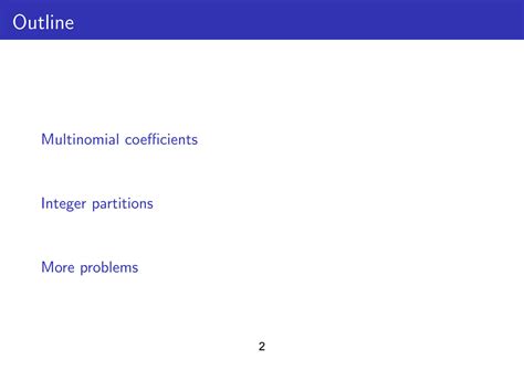 SOLUTION Lec 2 Multinomial Coefficients Studypool