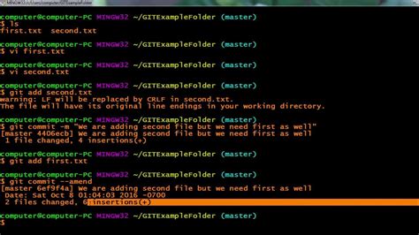 Git Tutorial Fixing Common Mistakes In Previous Commit Git Amend
