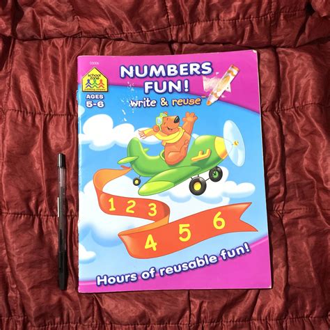 Reusable Numbers Activity Workbook Hobbies Toys Books Magazines