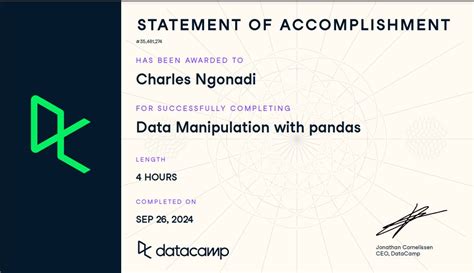Charles Ngonadi On Linkedin Datascience Python Pandas Datacamp Continuouslearning