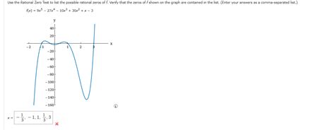 Solved F X 9x5−27x4−10x3 30x2 X−3 X −31 −1 1 31 3