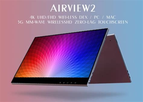 AirView2 Touchscreen Wireless 4K Portable Monitor Geeky Gadgets