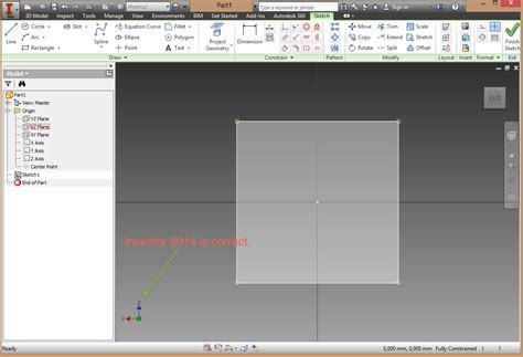 Inventor Sketch Orientation In Inventor Later Than 2014 Is Rotated