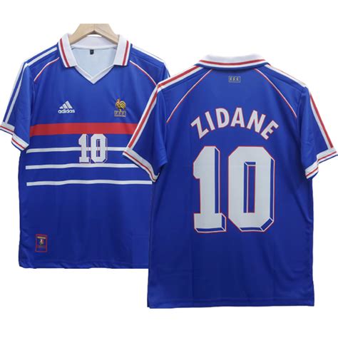 Zidane 1998 World Cup Home Jersey Retro Collection Cyberried Store