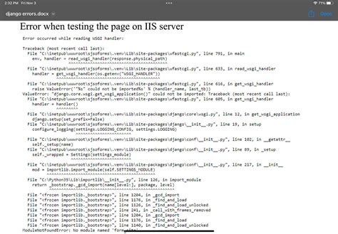 IIS Deployment Errors Mystery Errors Django Forum