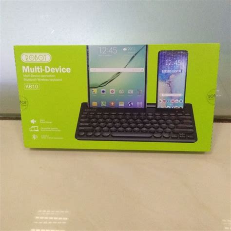 Keyboard Bluetooth Robot Kb10 Multi Device Connection Lazada Indonesia