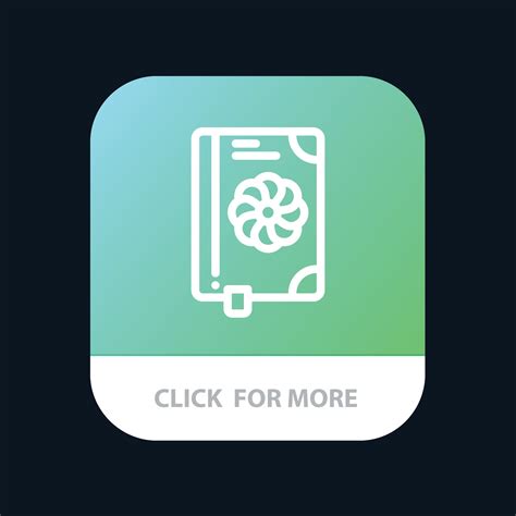 Book Flower Text Spring Mobile App Button Android And Ios Line Version 17995973 Vector Art At