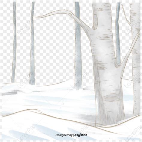 겨울 일러스트 나뭇 가지 하얀 눈 분할 트리 Png 일러스트 무료 다운로드 Lovepik