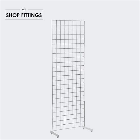 Mesh Panel Grid Panel Single Sided Stand 6ft My Shopfittings