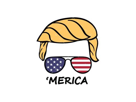 Trump 2024 Svg Pdf Png Trump America Flag Svg Merica Svg