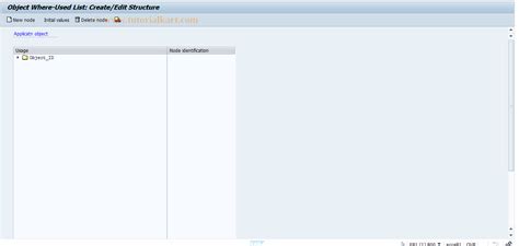 Reoroo0022 Sap Tcode Oo Where Used List Structure
