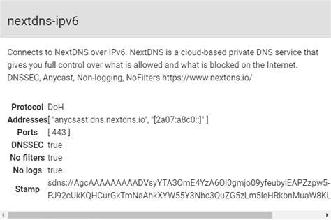 Edit Nextdns Anycast Domain Name And Server Address · Issue 687