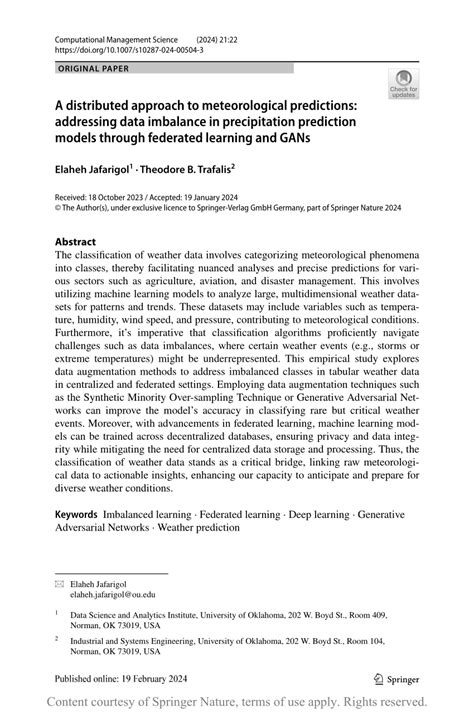 A Distributed Approach To Meteorological Predictions Addressing Data Imbalance In Precipitation