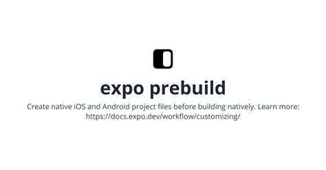 Expo Prebuild Path Fig