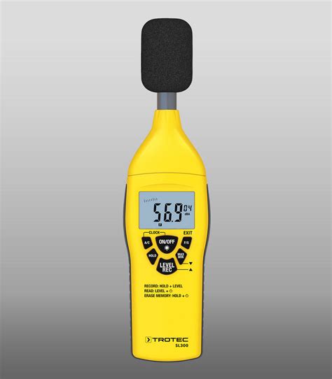 sl300 sound level measuring device trotec