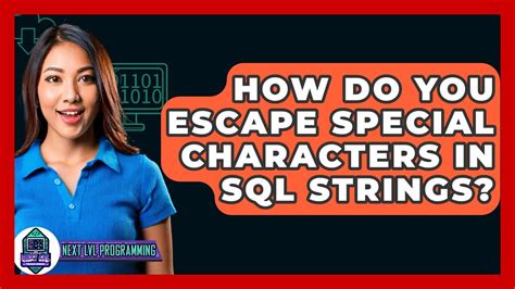 Mysql Escape Character From String Mysql Escape Special Characters