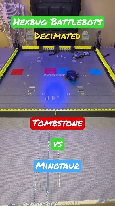Tombstone Vs Minotaur 🪦decimated🪦 Hexbug Battlebots Hexbugbattlebots