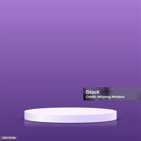 보라색 배경 벡터 3d 와 흰색 연단 벡터 일러스트 레이 션 초현대적에 대한 스톡 벡터 아트 및 기타 이미지 초현대적 0명 3차원 형태 Istock