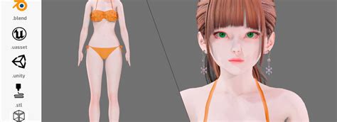 Bikini 0015 UE5 Unity Blender FlippedNormals