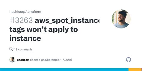 Awsspotinstancerequest Tags Wont Apply To Instance · Issue 3263