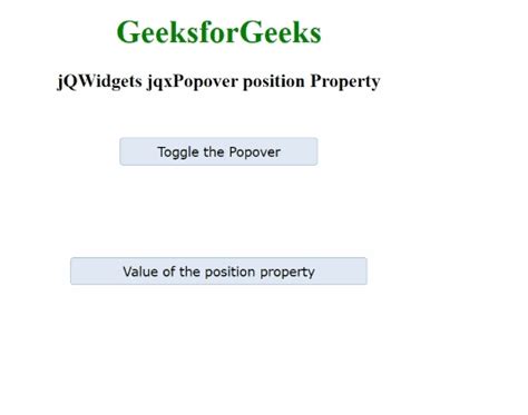 Jqwidgets Jqxpopover Open Event Geeksforgeeks