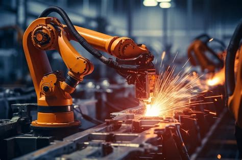 Premium Ai Image Engineer Checking And Controlling Welding Robotics