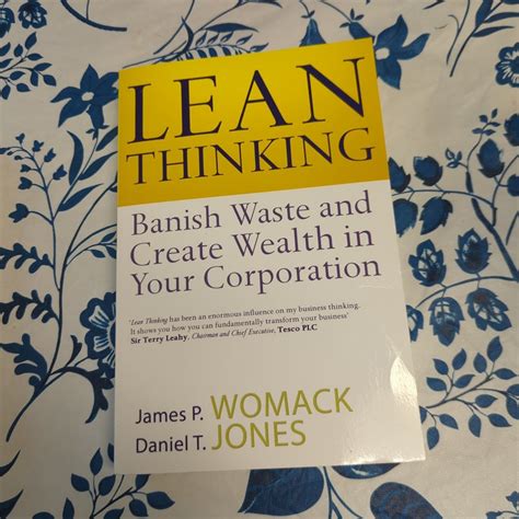 Lean Thinking By James P Womack Daniel T Jones