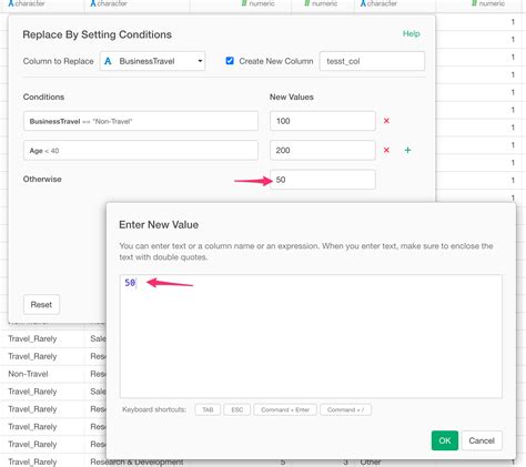 Assign New Values By Setting Conditions Case When Exploratory