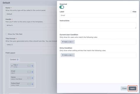 How To Make Required Fields For Craft CMS Entry Types