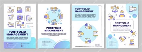 Premium Vector Investment Strategies Benefits Blue Gradient Brochure Template