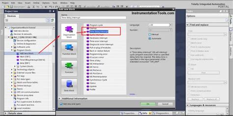 Tia Portal Ob20 Time Delay Interrupt Organization Block