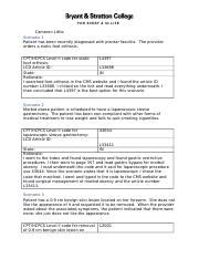 Week 7 LCD NCD Assignment Docx Cameron Babe Scenario 1 Patient Has Been Recently Diagnosed