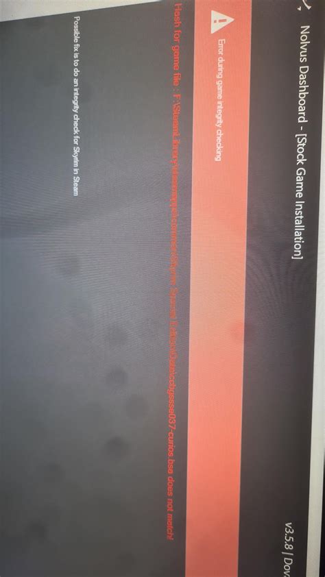 Nolvus Error R Mxrmods