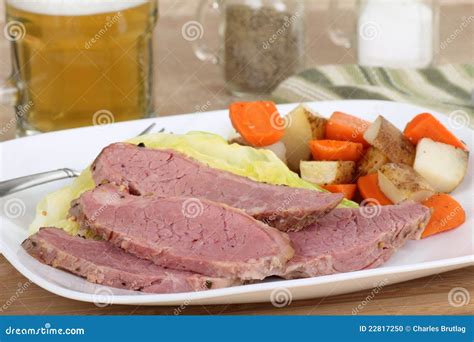 Slices Of Corned Beef Stock Photo Image Of Beer Beef 22817250