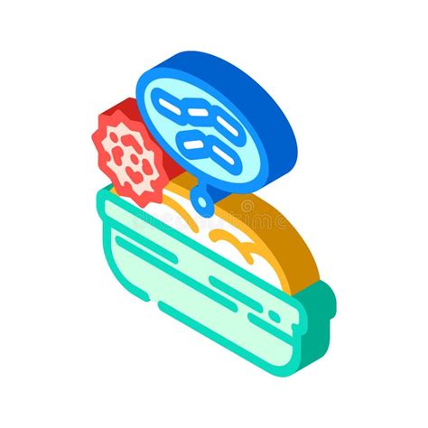 Yeast Allergen Free Product Food Isometric Icon Vector Illustration
